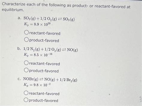 Solved Characterize Each Of The Following As Product Or