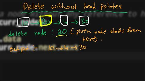 18 Delete Without Head Pointer Linked List Python Gfg Must Do