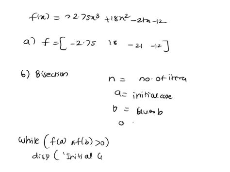 Solved Consider The Following Function F 12 21x 18x2 275x3