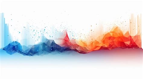 Premium Photo Abstract Data Visualization On White Background