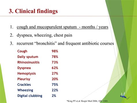 Diagnosis And Imaging Of Bronchiectasisppt Lung And Respiratory