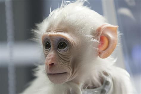 Premium AI Image Monkey In The Lab