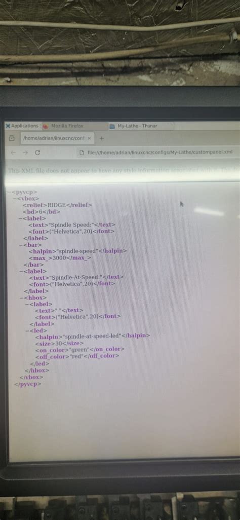 Error Starting Gmoccapy With Spindle Speed Display LinuxCNC