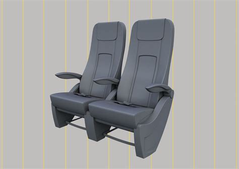 Premium Economy Class Seat 3d Model Turbosquid 1396558