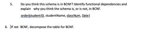 Do You Think This Schema Is In Bcnf Identify