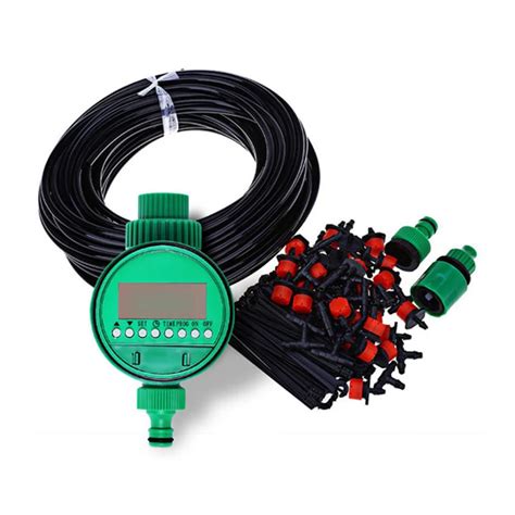25m Drip Irrigation Kit Water Timer Smart Automatic Watering Timer Irrigation Controller Drip