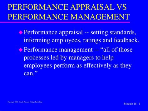 PPT PERFORMANCE APPRAISAL VS PERFORMANCE MANAGEMENT PowerPoint Presentation ID 3002092