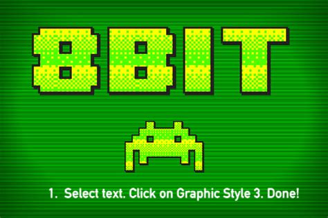8 Bit Text Styles For Illustrator Layer Styles Including 8bit And Text 8 Bit Text Styles For Illustrator Layer Styles Including 8bit And Text