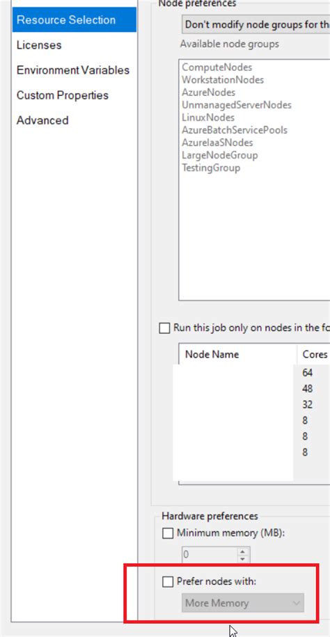 C Microsoft Hpc Pack Api Setting Prefer Nodes With Programmatically Stack Overflow