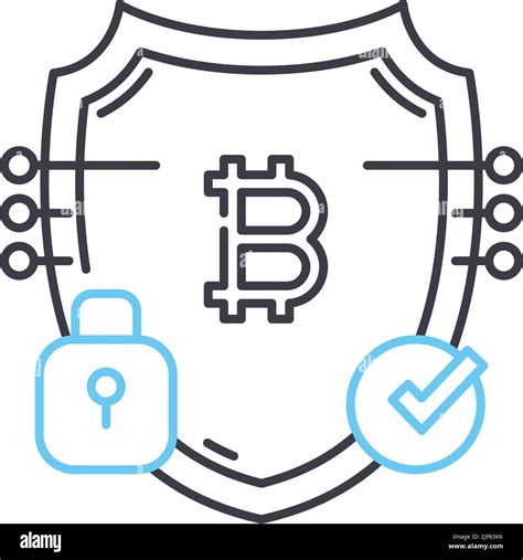 Encrypted Line Icon Outline Symbol Vector Illustration Concept Sign Stock Vector Image And Art