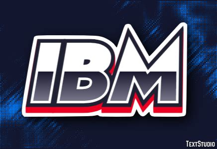 IBM Text Effect And Logo Design Brand