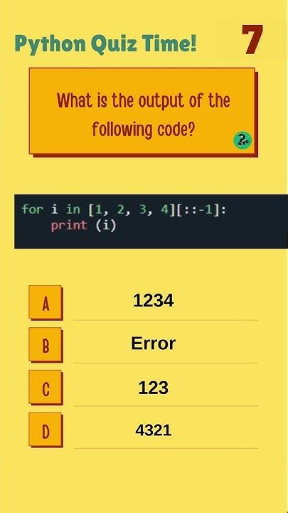 programming quiz python quiz 4 youtube