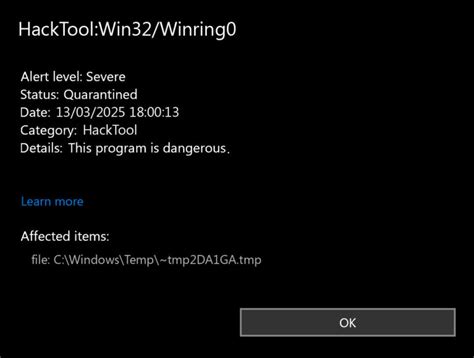 HackTool Win32 Winring0 HackTool Virus Winring0 Removal