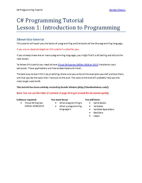 0149 Csharp Programming Beginner Tutorial C Programming Tutorial