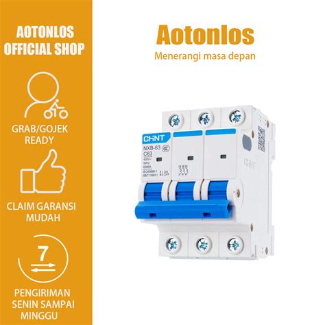 Jual Chint Mcb Nxb 63 3p 6ka 1a 2a 4a 50a 63a Shopee Indonesia