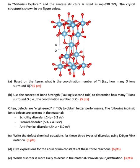 Solved Titanium Dioxide Tio2 Is A Widely Used Metal Oxide