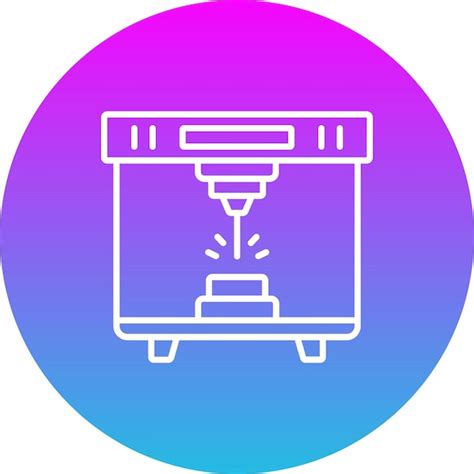 Premium Vector Laser Cutting Machine Icon
