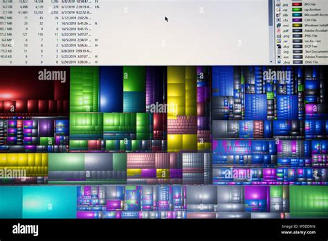 Display Detail Computer Disk Map Used On Harddisk Dirve Stock Photo Alamy