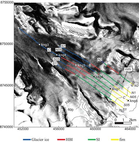 SAR Image Shown On A UTM Grid Projection Composed Of An Average Of Download High Quality