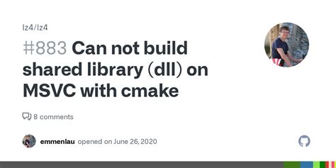 Can Not Build Shared Library Dll On Msvc With Cmake · Issue 883 · Lz4lz4 · Github