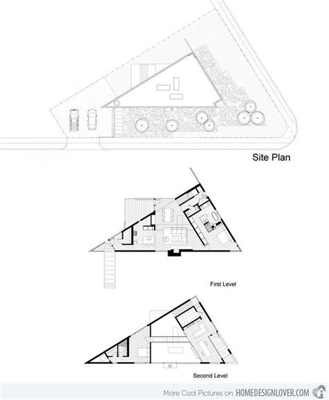 Komai Residence A Creative Triangular House In Virginia ~ Great Pin