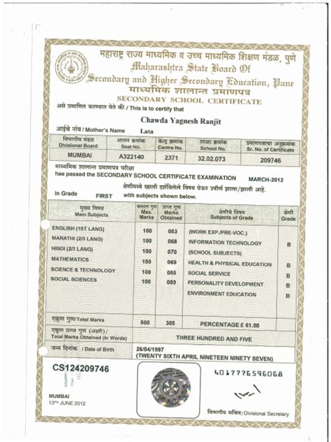 Ssc Passing Certificate Pdf Ssc Passing Certificate Pdf