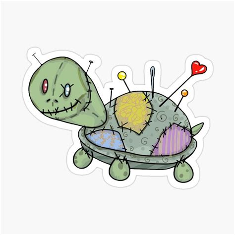 Spooky Voodoo Doll Turtle Sticker For Sale By Ruby Mendiola