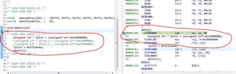ccs compiler allocate local variable space on stack code composer