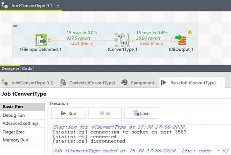Talend Datatype Conversion