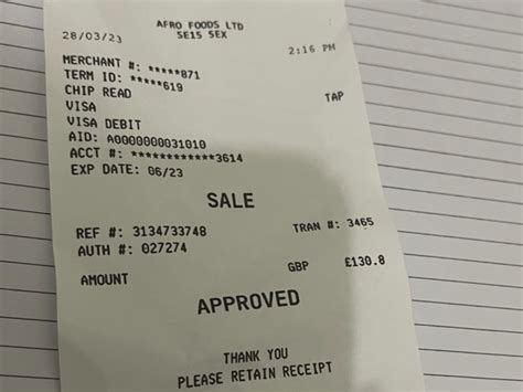 A Customized And Original Receipt Upwork