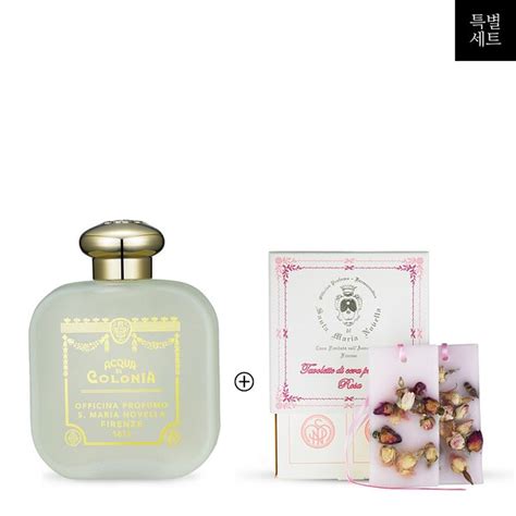Santa Maria Novella 산타마리아노벨라 [산타 마리아 노벨라]아쿠아 디 콜로니아 카라로사 로사 왁스 타블렛