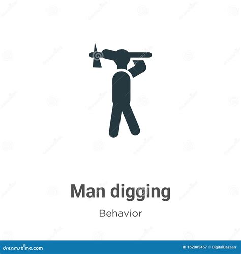 Digging Bar Vector Icon On White Background Flat Vector Digging Bar Icon Symbol Sign From