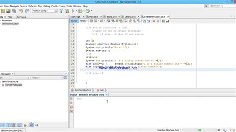 Selection Structure In Java Youtube