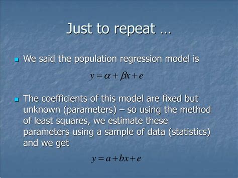Ppt Simple Linear Regression And Correlation Inferential Methods