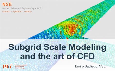 pdf subgridscale modeling and the art of cfd nse pdf