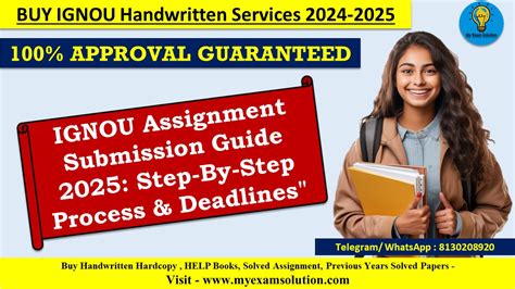 IGNOU Assignment Submission Guide Step By Step Process Deadlines My Exam Solution