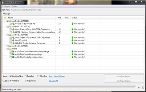 Android Can T Install Google TV SDK Stack Overflow