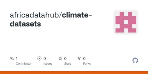 GitHub Africadatahub Climate Datasets