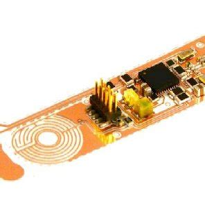 Bluetooth Sensor Circuit Mounted On A Flexible Substrate Source Download Scientific Diagram