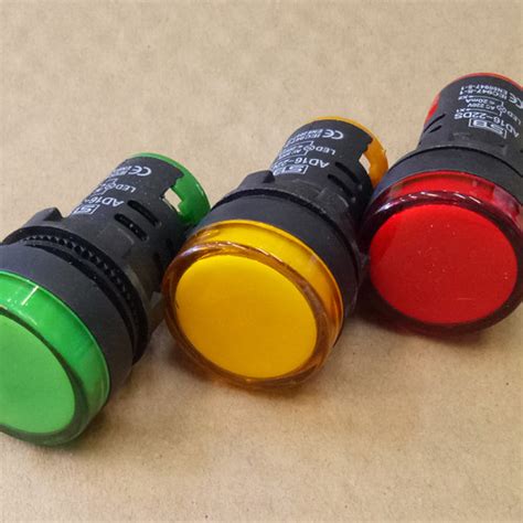 Jual Pilot Lamp 22mm 220V Pilot Lamp LED Lampu Indikator Panel Panel Hijau Kota Cimahi