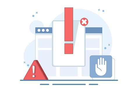 Online Fraud Warning Concept Data Warning Message Or Exclamation Mark Danger Warning Cyber Risk