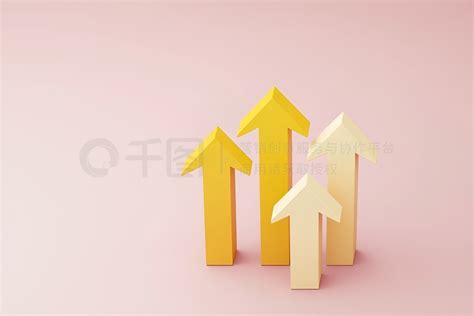 Growthai数字艺术 Growth简约3d渲染粉色背景黄色箭头指向右上方插画 Ai平面元素免费下载 Png格式 4032像素 编号71582718 千图网