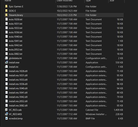 What Games Install Files Like This R Pcmasterrace