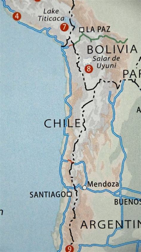 Chile Tourist Map