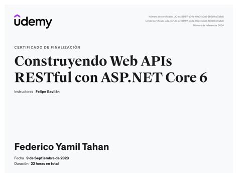 felipe gavilán marrero on linkedin udemy course completion certificate