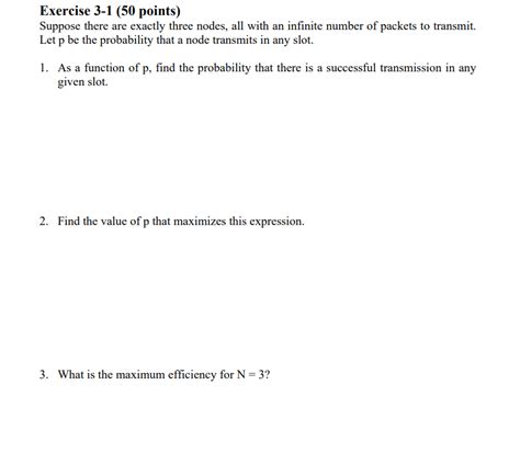 solved exercise 3 1 50 points suppose there are exactly