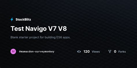Test Navigo V7 V8 StackBlitz