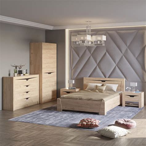 Спальня еверест Liberty комплект №2 5 елементів дуб крафт золотий Dtm 2499 — ціна 19771 грн