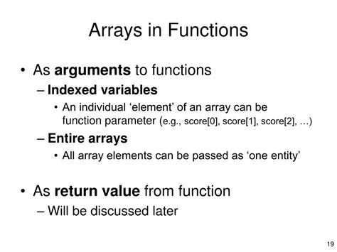 Ppt C C Basics Iv Array Pointers And Dynamic Arrays Powerpoint