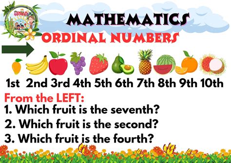 Ordinal Numbers Added In The Numeracy Reading Materials And Numeracy For Remediation Ordinal Numbers Added In The Numeracy Reading Materials And Numeracy For Remediation